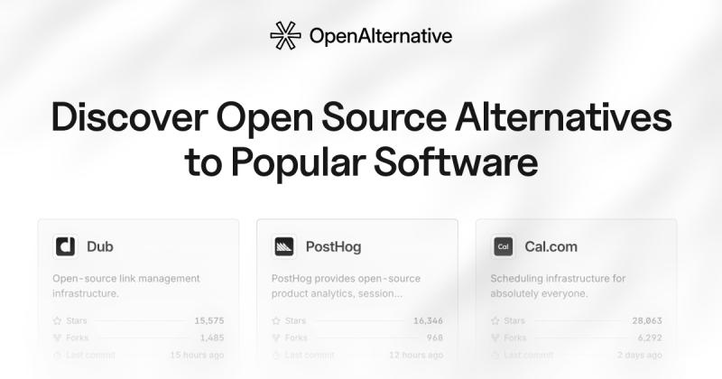 Douglas Kuhn on LinkedIn: Open Source Alternatives to Popular Software Douglas Kuhn on LinkedIn: Open Source Alternatives to Popular Software