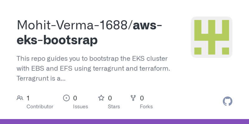 GitHub - Mohit-Verma-1688/aws-eks-bootsrap: This repo guides you to ... GitHub - Mohit-Verma-1688/aws-eks-bootsrap: This repo guides you to ...