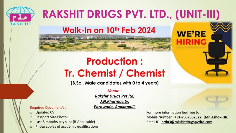 Sameer Shaikh on LinkedIn: Rakshit Drugs Pvt. Ltd – Walk-In Interviews ... Sameer Shaikh on LinkedIn: Rakshit Drugs Pvt. Ltd – Walk-In Interviews ...
