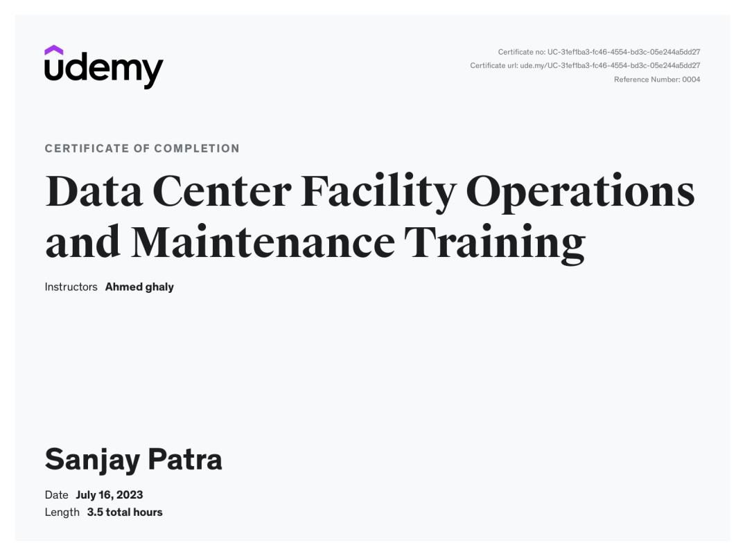 Sanjay Patra on LinkedIn: Udemy Course Completion Certificate Sanjay Patra on LinkedIn: Udemy Course Completion Certificate