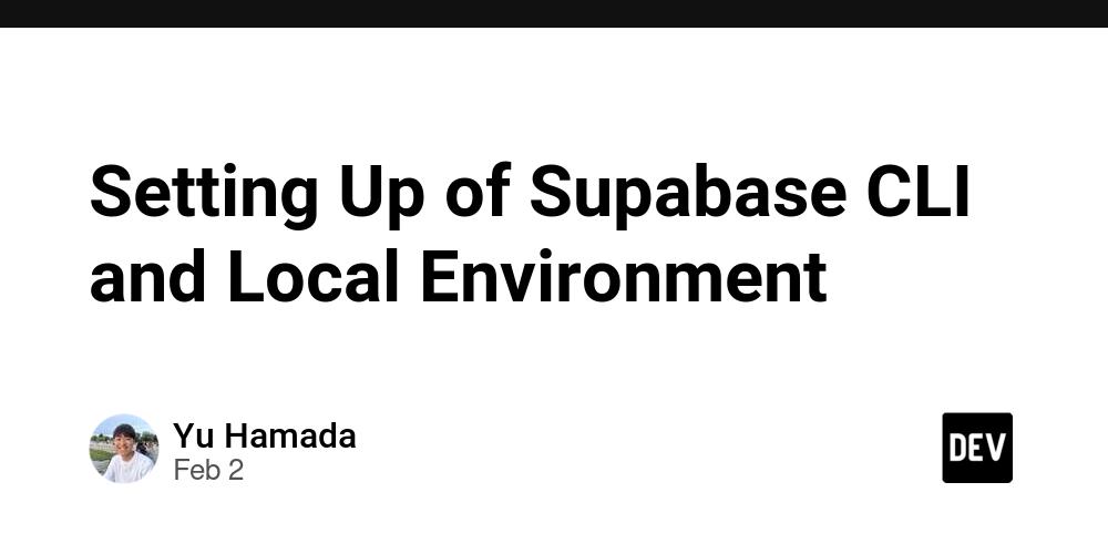 Yu Hamada on LinkedIn: Setting Up of Supabase CLI and Local Environment Yu Hamada on LinkedIn: Setting Up of Supabase CLI and Local Environment