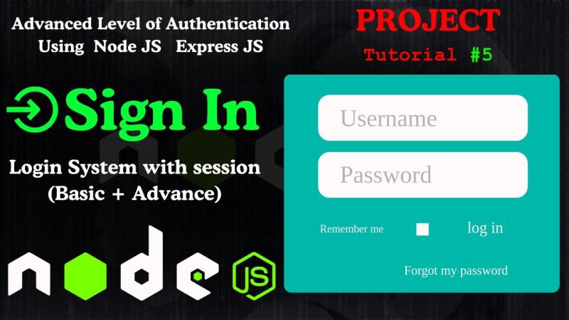 Login System using Session with Node JS | Login and Registration with ... Login System using Session with Node JS | Login and Registration with ...