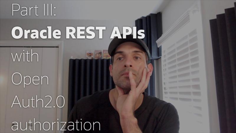 Jim Czuprynski on LinkedIn: Create an OAuth2.0 secure Oracle REST API ... Jim Czuprynski on LinkedIn: Create an OAuth2.0 secure Oracle REST API ...