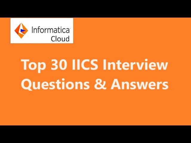 Top 30 IICS interview questions and answers | Keerthi Maddineni posted ... Top 30 IICS interview questions and answers | Keerthi Maddineni posted ...