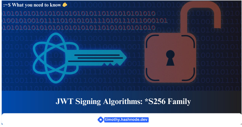 Timothy Adeyeye on LinkedIn: Understanding JWT Signing: S256 Algorithms ... Timothy Adeyeye on LinkedIn: Understanding JWT Signing: S256 Algorithms ...