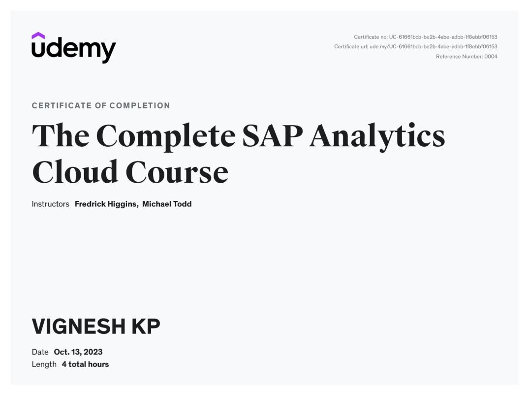 Vignesh Kp on LinkedIn: Udemy Course Completion Certificate Vignesh Kp on LinkedIn: Udemy Course Completion Certificate