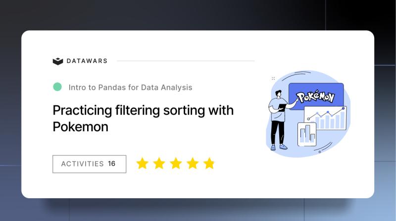 Joel Siby on LinkedIn: Practicing filtering sorting with Pokemon | Free ... Joel Siby on LinkedIn: Practicing filtering sorting with Pokemon | Free ...