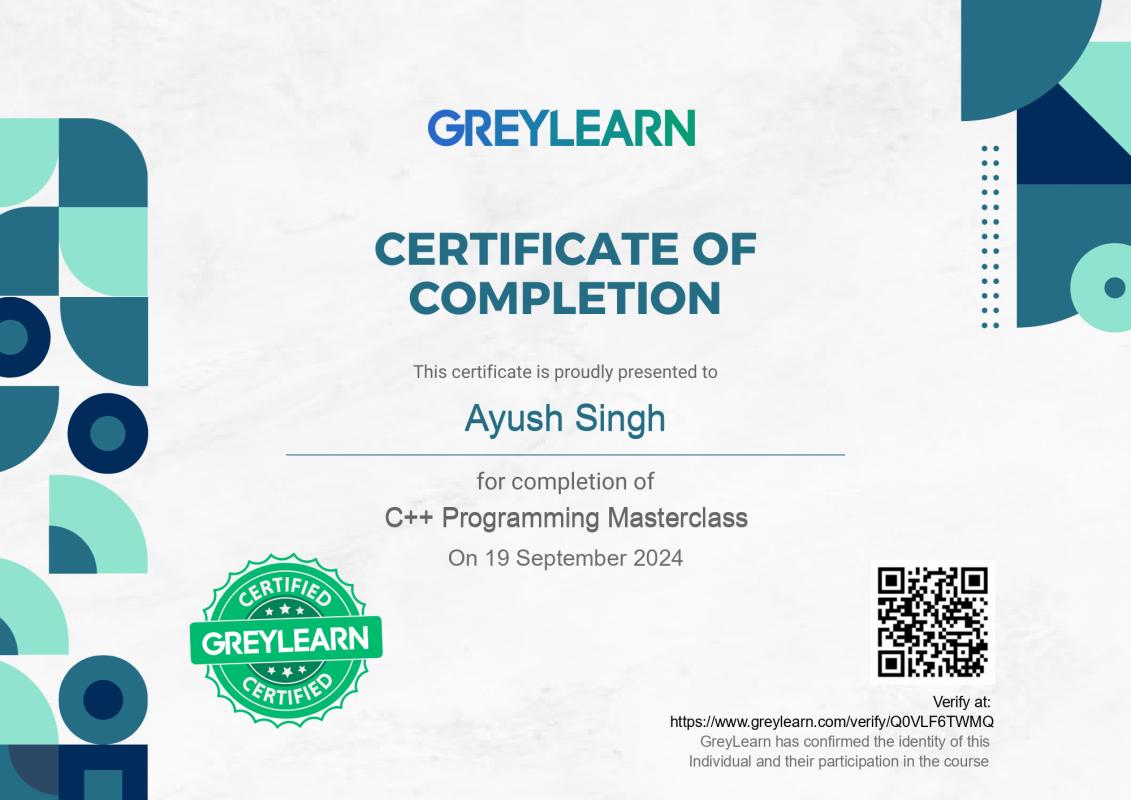 Ayush Singh on LinkedIn: View Certificate Ayush Singh on LinkedIn: View Certificate