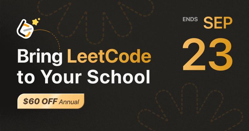 Prashant Pathak on LinkedIn: Bring LeetCode to Your School Prashant Pathak on LinkedIn: Bring LeetCode to Your School