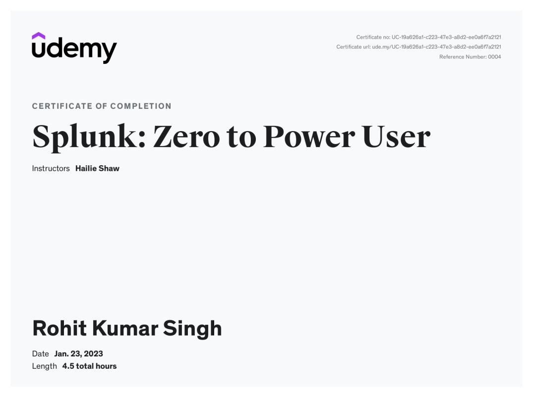Rohit Kumar Singh on LinkedIn: Udemy Course Completion Certificate Rohit Kumar Singh on LinkedIn: Udemy Course Completion Certificate