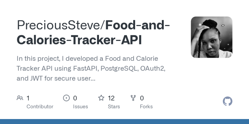 Precious Steve on LinkedIn: GitHub - PreciousSteve/Food-and-Calories ... Precious Steve on LinkedIn: GitHub - PreciousSteve/Food-and-Calories ...