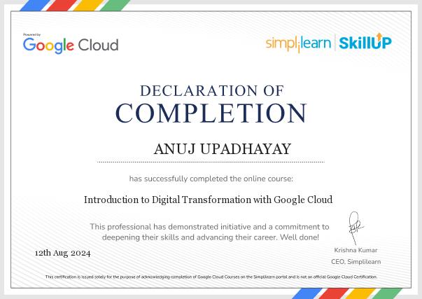 Anuj Upadhayay on LinkedIn: ANUJ UPADHAYAY has successfully completed ... Anuj Upadhayay on LinkedIn: ANUJ UPADHAYAY has successfully completed ...