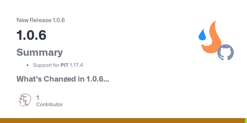 Erik Thauvin on LinkedIn: Release 1.0.6 · rife2/bld-pitest Erik Thauvin on LinkedIn: Release 1.0.6 · rife2/bld-pitest