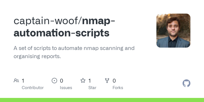 Sohail Saha on LinkedIn: GitHub - captain-woof/nmap-automation-scripts ... Sohail Saha on LinkedIn: GitHub - captain-woof/nmap-automation-scripts ...