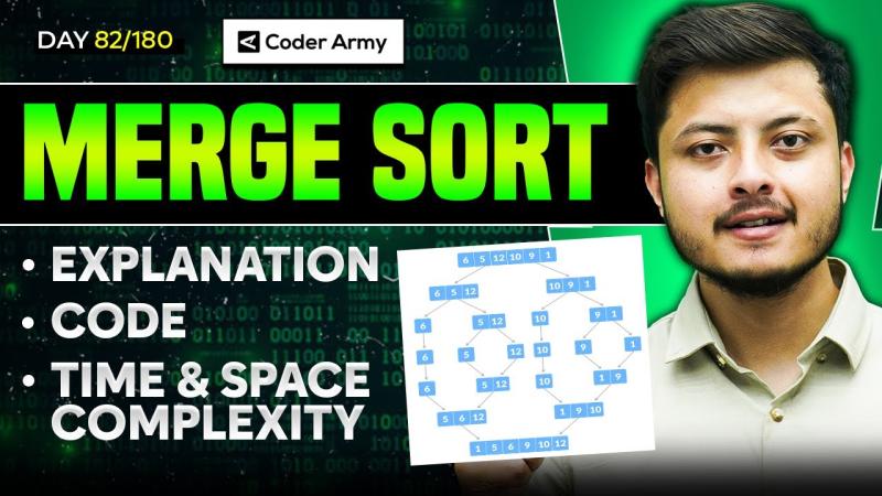 Lecture 59: Merge Sort Algorithm | Namo Manikanta Sai Lecture 59: Merge Sort Algorithm | Namo Manikanta Sai
