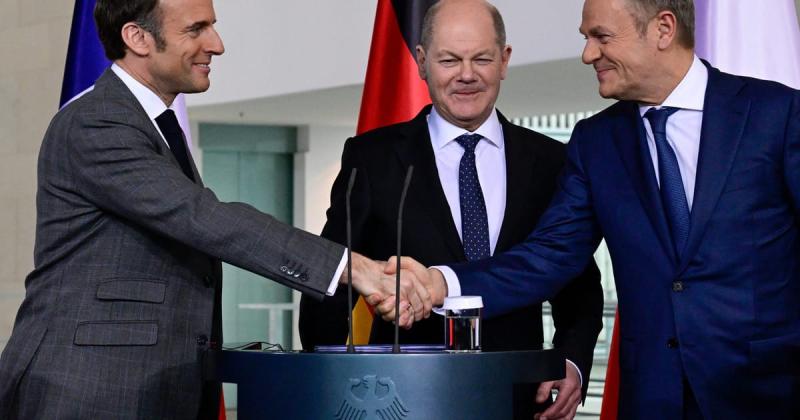 ‘Unity is strength,’ insist Macron, Scholz and Tusk as trio tries to ... ‘Unity is strength,’ insist Macron, Scholz and Tusk as trio tries to ...