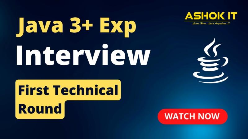 Ashok IT on LinkedIn: Java Experienced Interview : First Technical ... Ashok IT on LinkedIn: Java Experienced Interview : First Technical ...