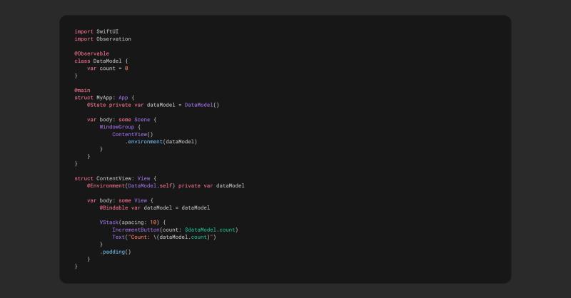 António Félix on LinkedIn: Using @Observable in SwiftUI views António Félix on LinkedIn: Using @Observable in SwiftUI views