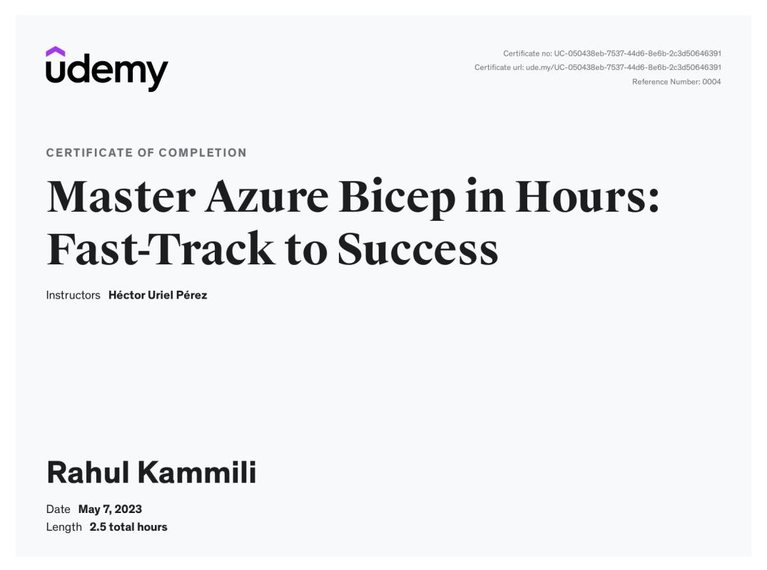 Udemy Course Completion Certificate | Rahul K. Udemy Course Completion Certificate | Rahul K.