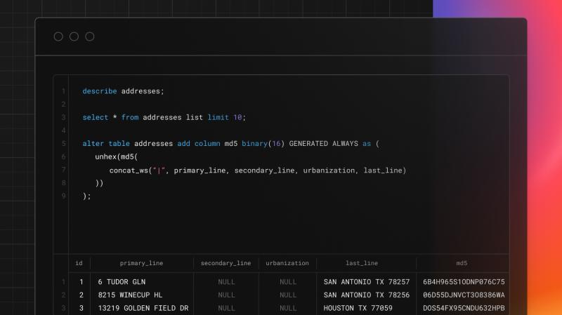 Generated hash columns in MySQL | PlanetScale | Manosh Malai Generated hash columns in MySQL | PlanetScale | Manosh Malai
