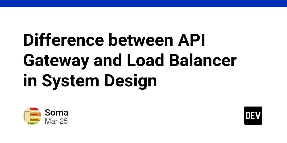 Difference between API Gateway and Load Balancer in System Design ... Difference between API Gateway and Load Balancer in System Design ...