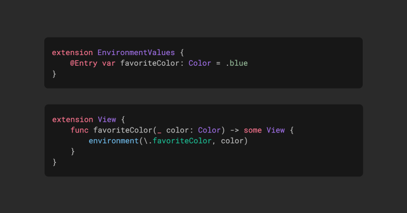 Custom environment values in SwiftUI | Natalia Panferova Custom environment values in SwiftUI | Natalia Panferova