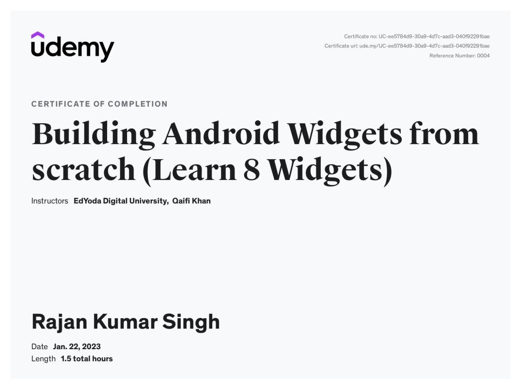 Rajan Kumar Singh on LinkedIn: Udemy Course Completion Certificate Rajan Kumar Singh on LinkedIn: Udemy Course Completion Certificate