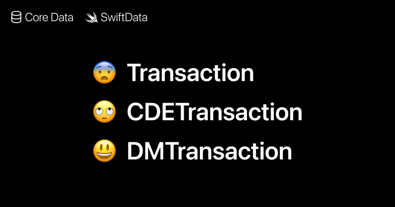Kris Slazinski ☮️ on LinkedIn: Naming conventions - Core Data and SwiftData Kris Slazinski ☮️ on LinkedIn: Naming conventions - Core Data and SwiftData