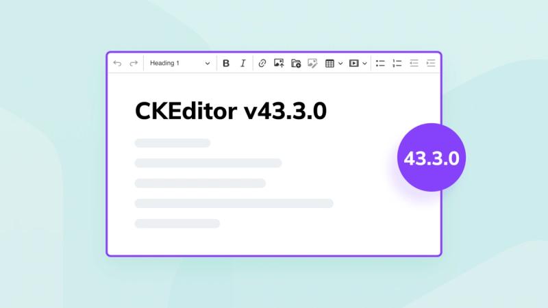 CKEditor on LinkedIn: CKEditor v43.3.0 | CKEditor latest version ... CKEditor on LinkedIn: CKEditor v43.3.0 | CKEditor latest version ...