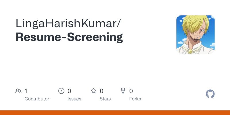 Finished my project on NLP and ML for Resume Screening | LINGA HARISH ... Finished my project on NLP and ML for Resume Screening | LINGA HARISH ...