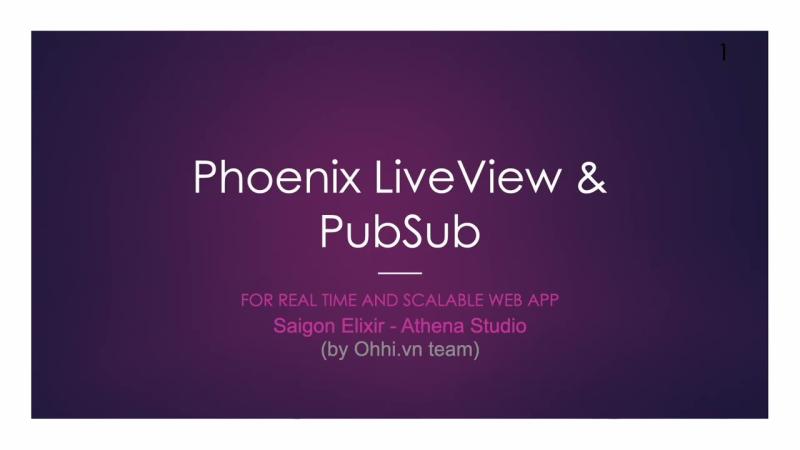 Manh Vu on LinkedIn: Phoenix LiveView & PubSub for realtime & scalable ... Manh Vu on LinkedIn: Phoenix LiveView & PubSub for realtime & scalable ...