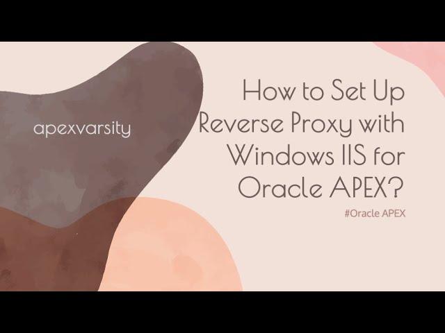 Arun Mohan on LinkedIn: How to Set Up Reverse Proxy with Windows IIS ... Arun Mohan on LinkedIn: How to Set Up Reverse Proxy with Windows IIS ...