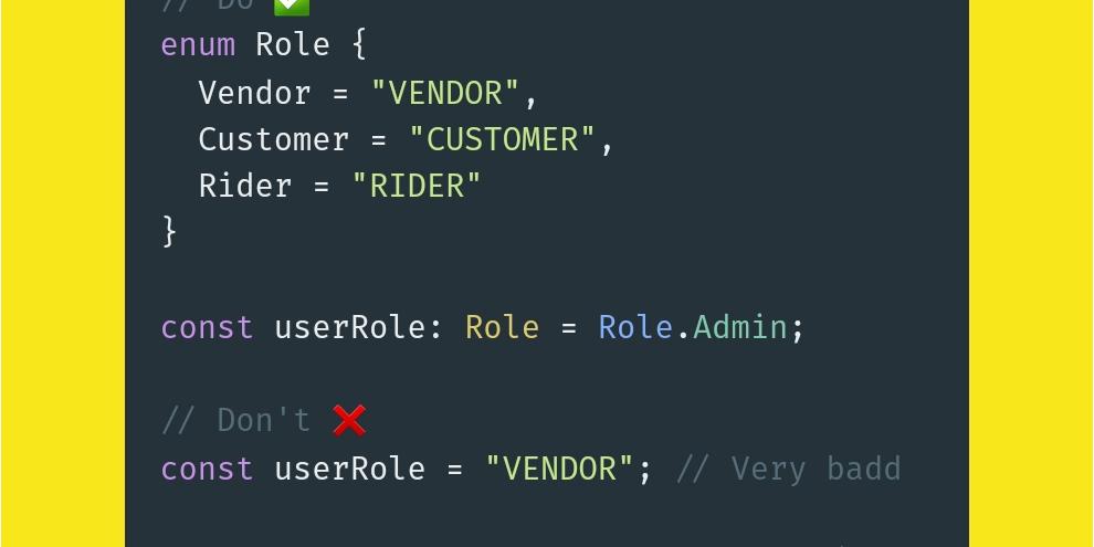 Rubem Didini on LinkedIn: TypeScript Best Practices — Using Enums Rubem Didini on LinkedIn: TypeScript Best Practices — Using Enums