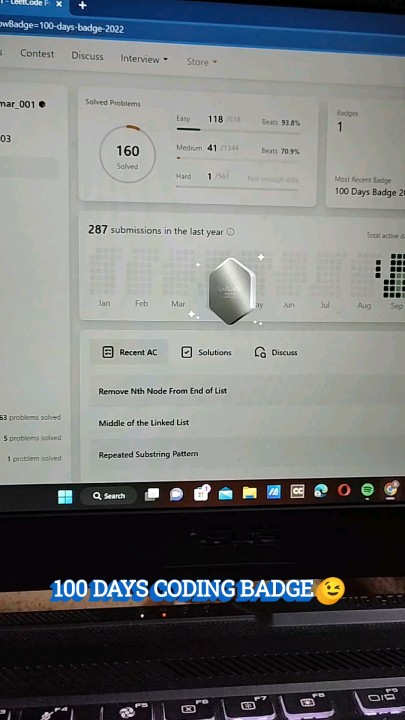 SHIVAM KUMAR on LinkedIn: 100 days coding badge in 2022 sure I will ... SHIVAM KUMAR on LinkedIn: 100 days coding badge in 2022 sure I will ...