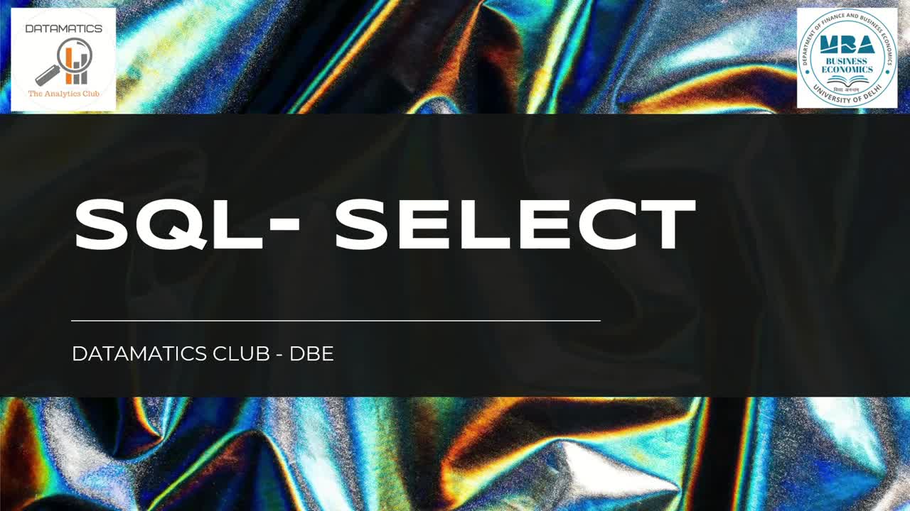 Datamatics - The Analytics Club DBE on LinkedIn: #learning #sql # ... Datamatics - The Analytics Club DBE on LinkedIn: #learning #sql # ...