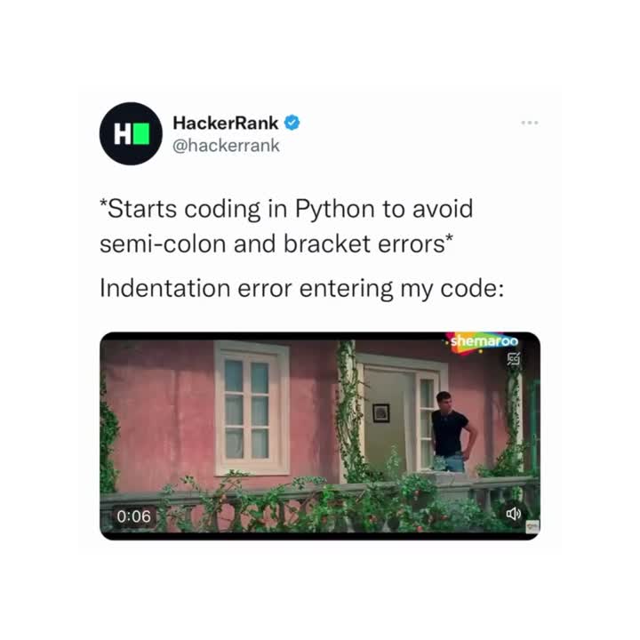 Sreelal Sasidharan on LinkedIn: Indentation error entering my code ð Sreelal Sasidharan on LinkedIn: Indentation error entering my code ð