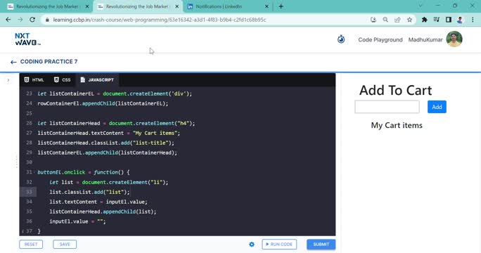 Madhu Kumar on LinkedIn: #day_49 #50daysofcodechallenge #connections # ... Madhu Kumar on LinkedIn: #day_49 #50daysofcodechallenge #connections # ...