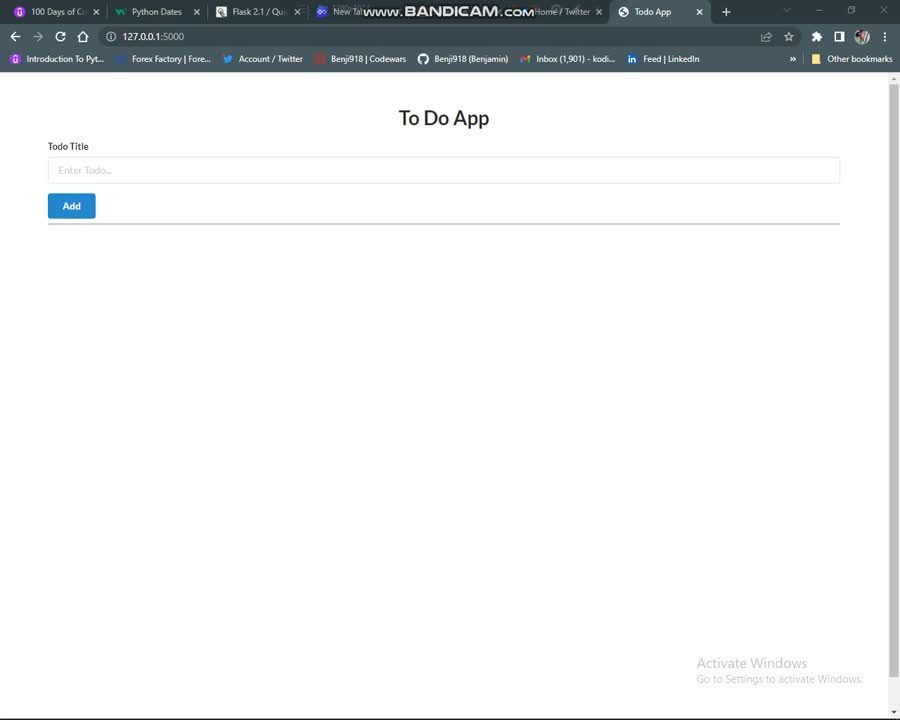 Benjamin Ugochukwu on LinkedIn: I made a Todo web application with ... Benjamin Ugochukwu on LinkedIn: I made a Todo web application with ...