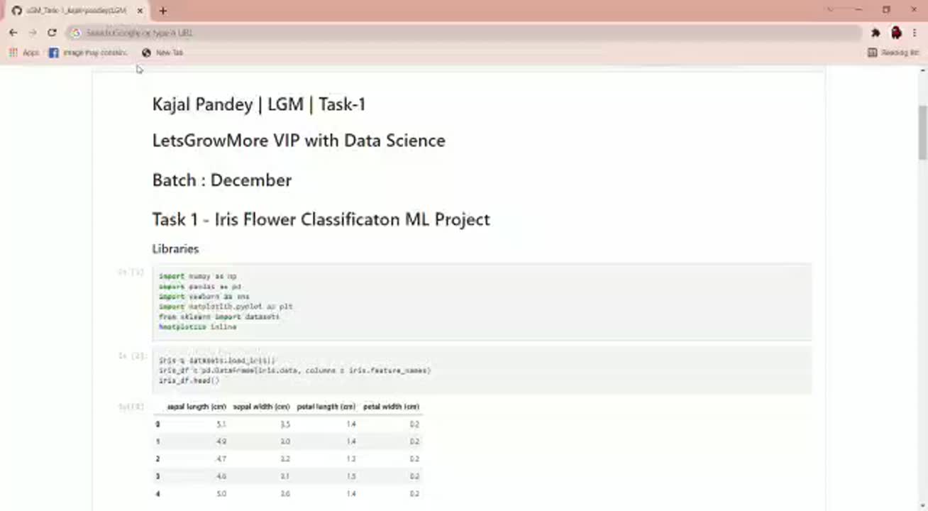 Kajal Pandey on LinkedIn: #task1 #letsgrowmore #igmvipoct2021 #task # ... Kajal Pandey on LinkedIn: #task1 #letsgrowmore #igmvipoct2021 #task # ...