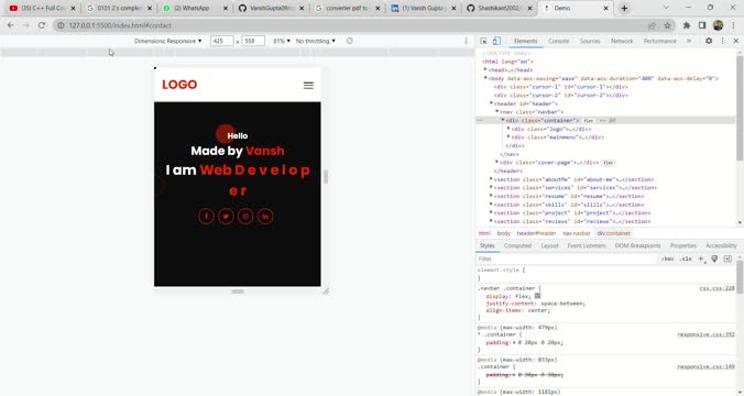 Vansh Gupta on LinkedIn: #html5 #css3 #javascript Vansh Gupta on LinkedIn: #html5 #css3 #javascript