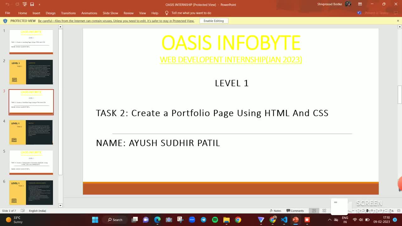 Ayush Patil on LinkedIn: #level1 #task2 #oasisinfobyte #internship # ... Ayush Patil on LinkedIn: #level1 #task2 #oasisinfobyte #internship # ...