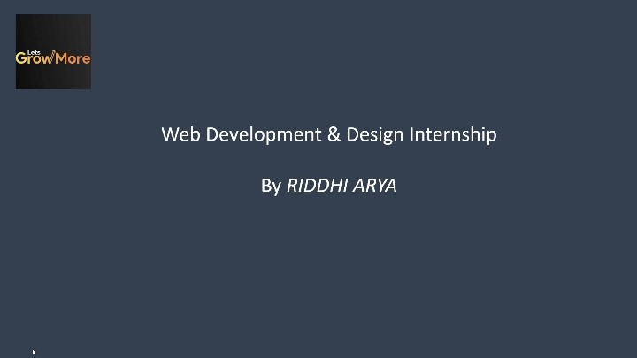 Riddhi Arya on LinkedIn: #connections #internship #webdevelopment Riddhi Arya on LinkedIn: #connections #internship #webdevelopment
