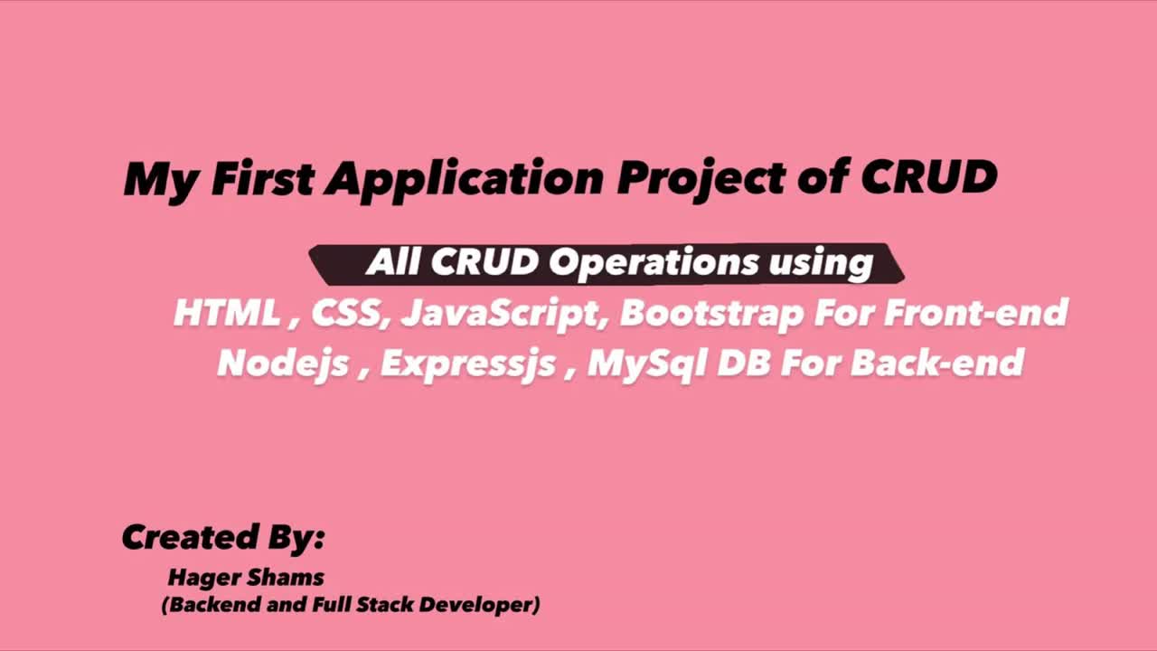 Hager Shams on LinkedIn: #html #css #javascript #bootstrap #nodejs # ... Hager Shams on LinkedIn: #html #css #javascript #bootstrap #nodejs # ...