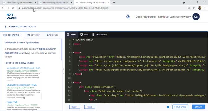 vanisha kantipudi on LinkedIn: #day21 #30daysofcode vanisha kantipudi on LinkedIn: #day21 #30daysofcode