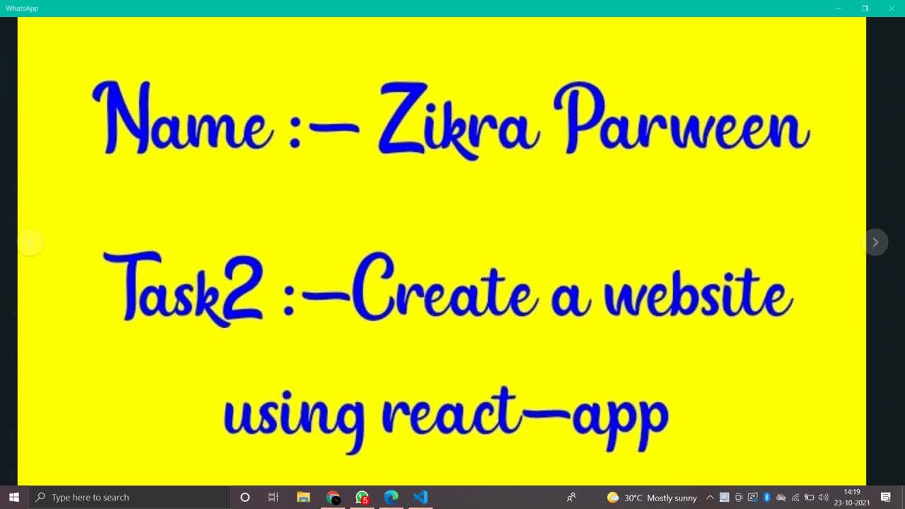 Zikra Parween on LinkedIn: #task2 #lgmvipoctober #internship2021 # ... Zikra Parween on LinkedIn: #task2 #lgmvipoctober #internship2021 # ...