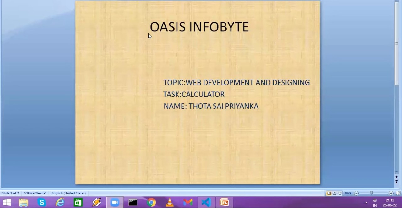 Sai Priyanka Thota on LinkedIn: #task1 #oasisinfobyte #webdevelopment # ... Sai Priyanka Thota on LinkedIn: #task1 #oasisinfobyte #webdevelopment # ...