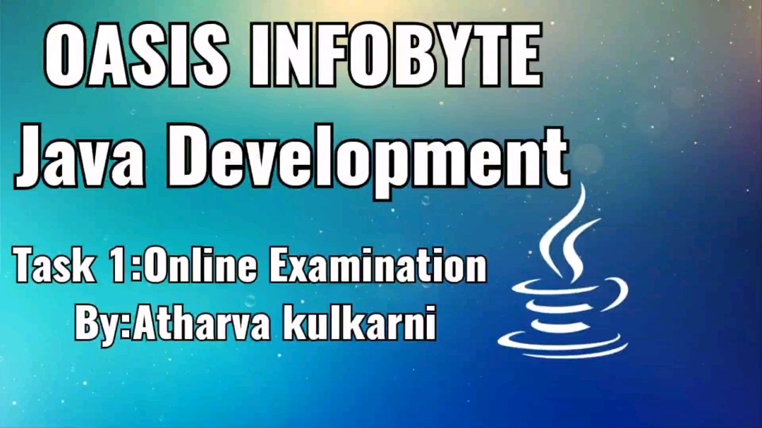 Atharva Kulkarni on LinkedIn: #task4 #oasisinfobyte #javadeveloper # ... Atharva Kulkarni on LinkedIn: #task4 #oasisinfobyte #javadeveloper # ...
