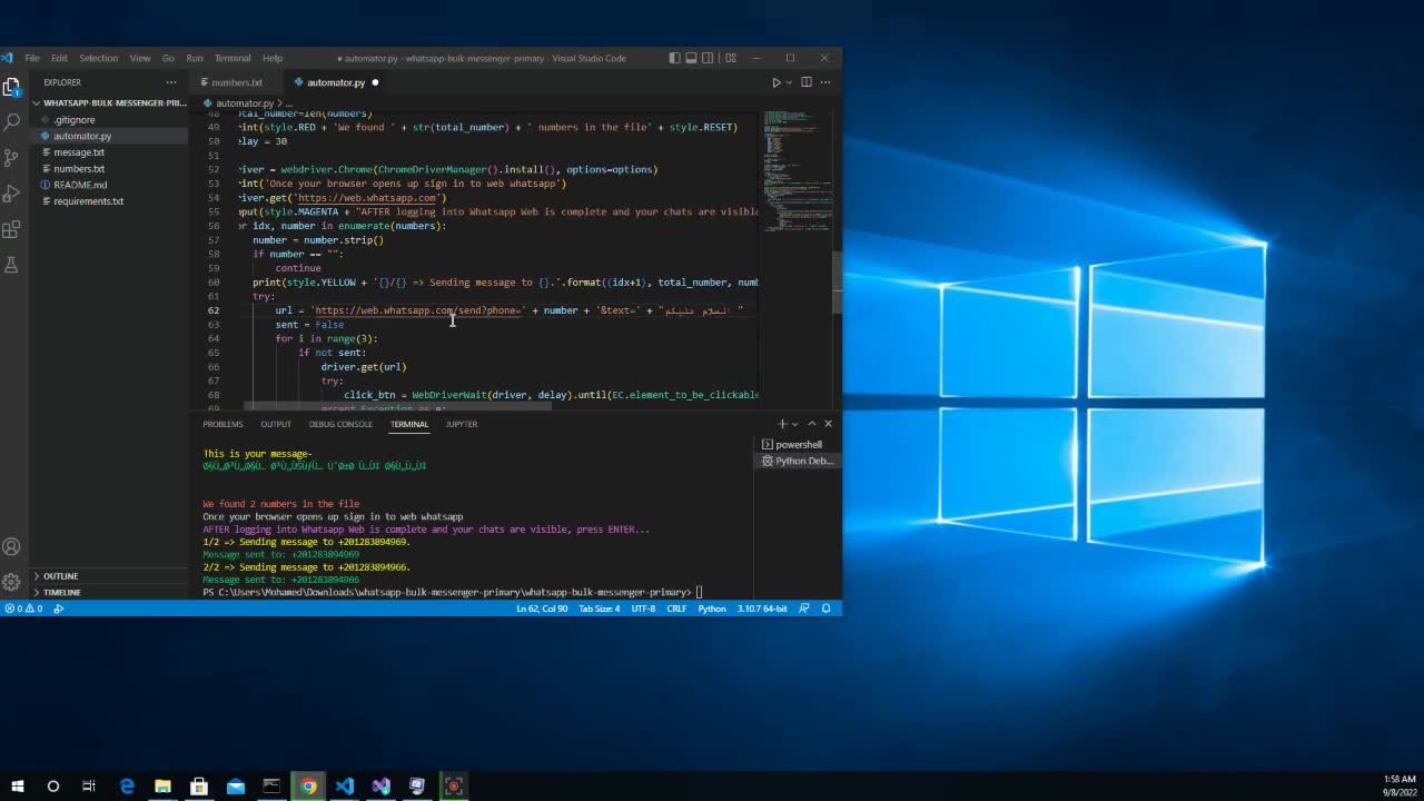 Mohamed Gaber on LinkedIn: python selenium automate whatsapp sender Mohamed Gaber on LinkedIn: python selenium automate whatsapp sender