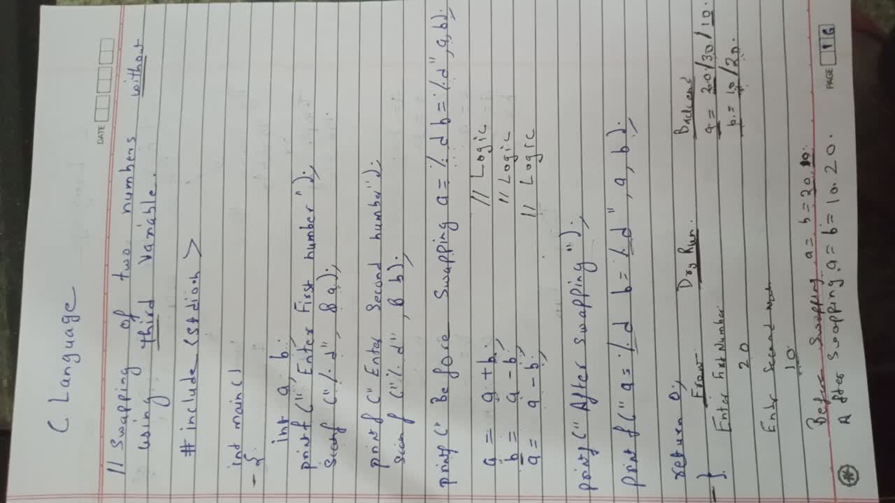 Programming Belt on LinkedIn: Swapping of two values without using ... Programming Belt on LinkedIn: Swapping of two values without using ...