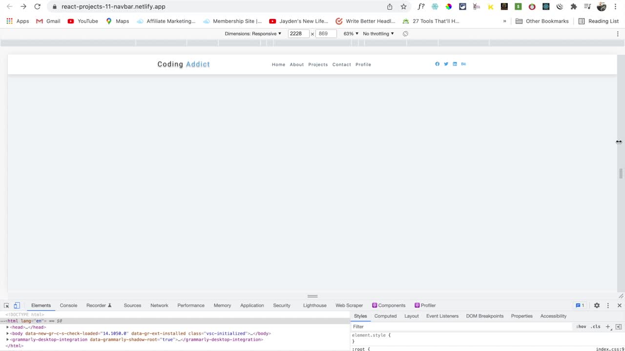 Nick Roberts on LinkedIn: #100daysofcode #react #coding Nick Roberts on LinkedIn: #100daysofcode #react #coding